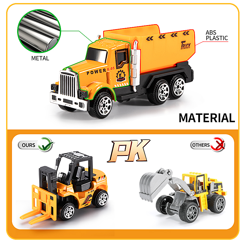TEMI 7 in 1 Truck Toys Car Vehicle Lorry Toys Toy Truck Baby Toys For ...