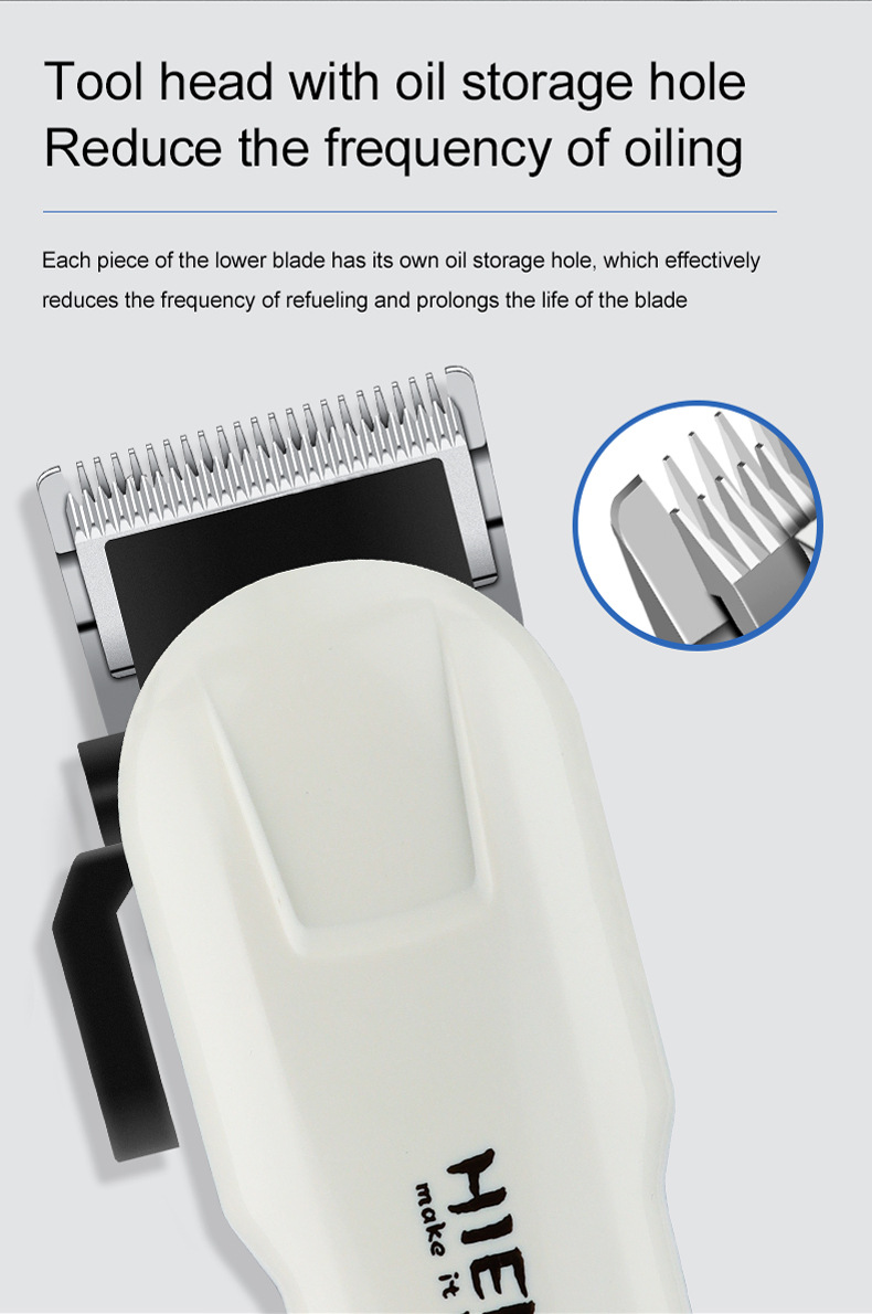 HIENA Men's hair clipper T-shaped blade trimmer set, men's professional ...