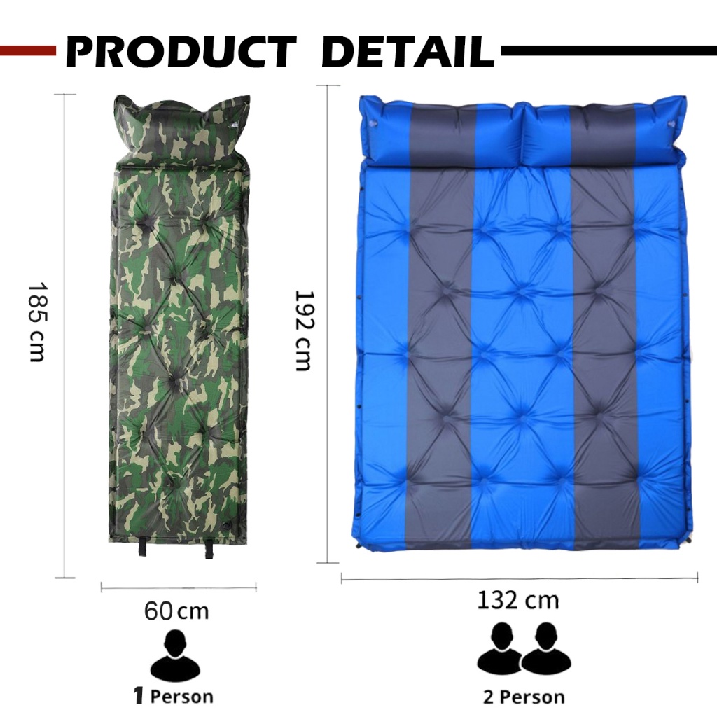 Self Inflating Outdoor Automatic Inflatable Pad Pillow Bed inflatable ...