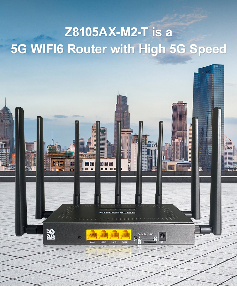 ZBT 5G Router WiFi6 3000Mbps Wifi Sim Card Gigabit LAN 1000Mbs 2.4GHz ...