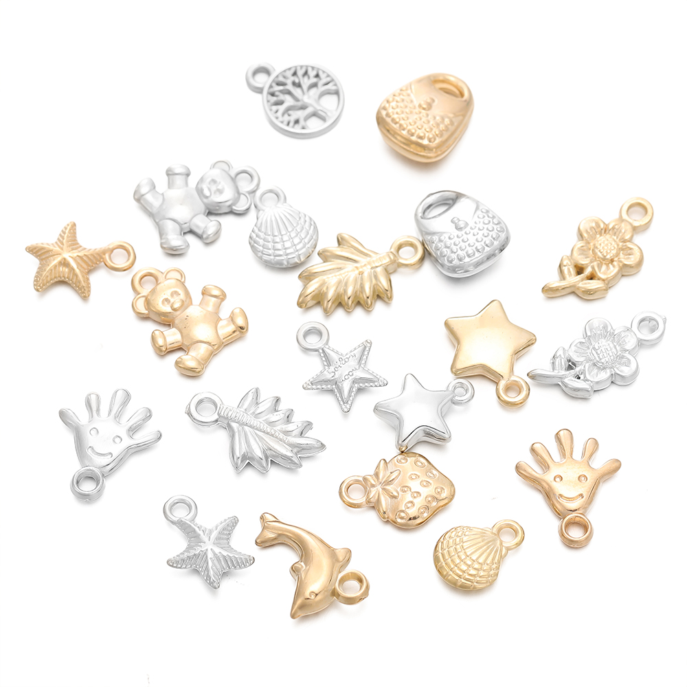 St. kunkka 10Pcs Acrylic Pendant CCB Material Butterfly Pendant Love ...