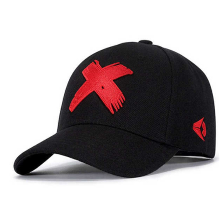 New Men's Black Street Wear Cap Embroidered Baseball Cap Fashion Trend ...