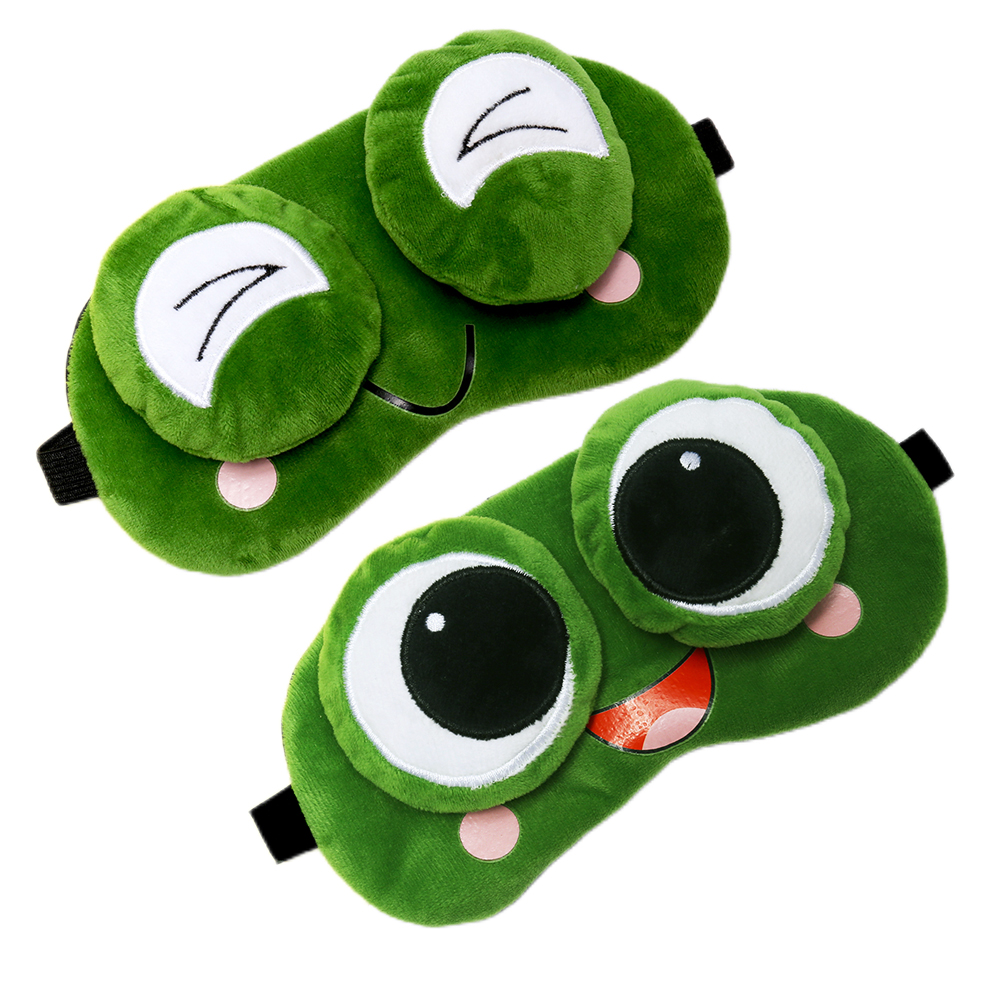 1pc 3D Frog Eye Mask For Sleeping Blackout Cover Eyes Comfort Blindfold ...