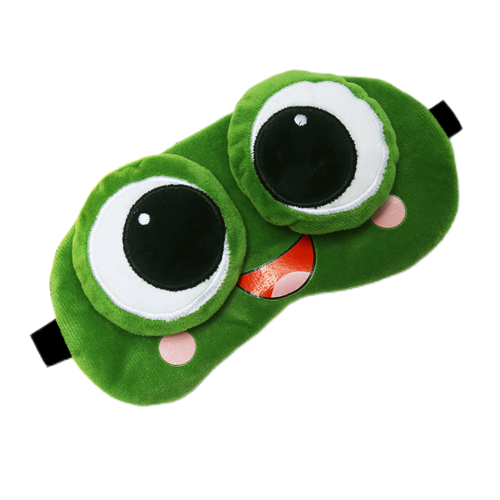 1pc 3D Frog Eye Mask For Sleeping Blackout Cover Eyes Comfort Blindfold ...