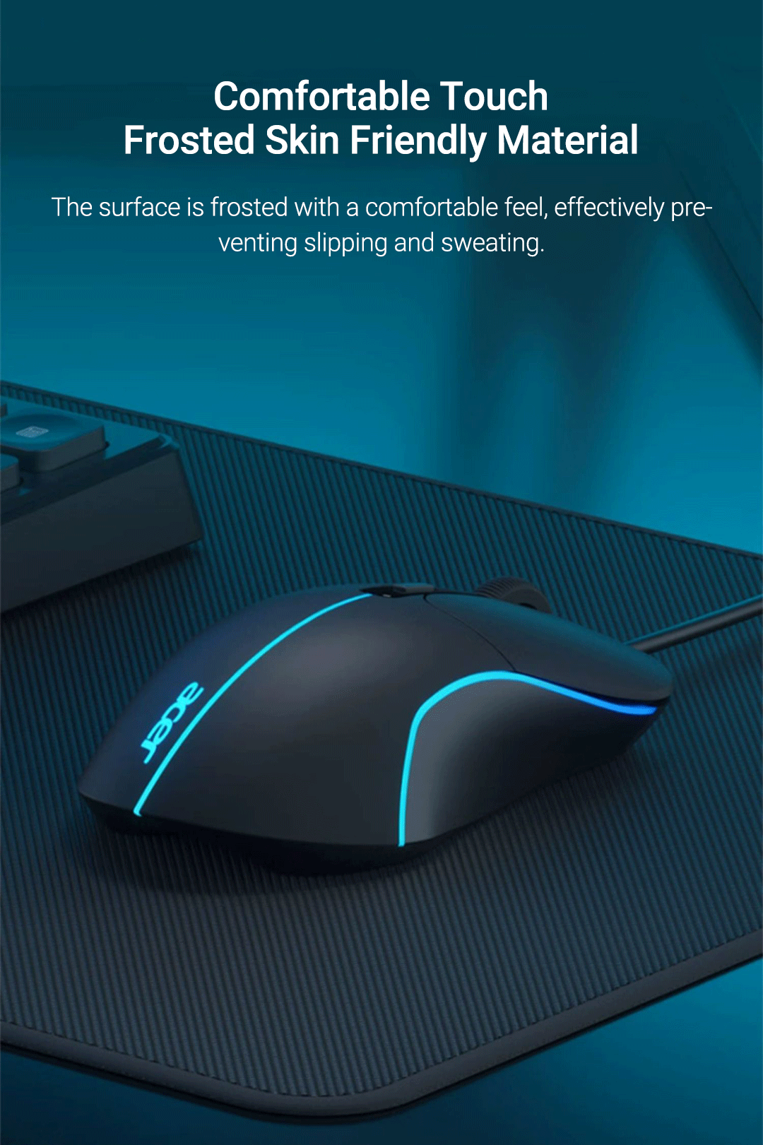 Youpin Acer USB Wired Mouse M115 Colorful Light Effect 800/1600/2400 ...