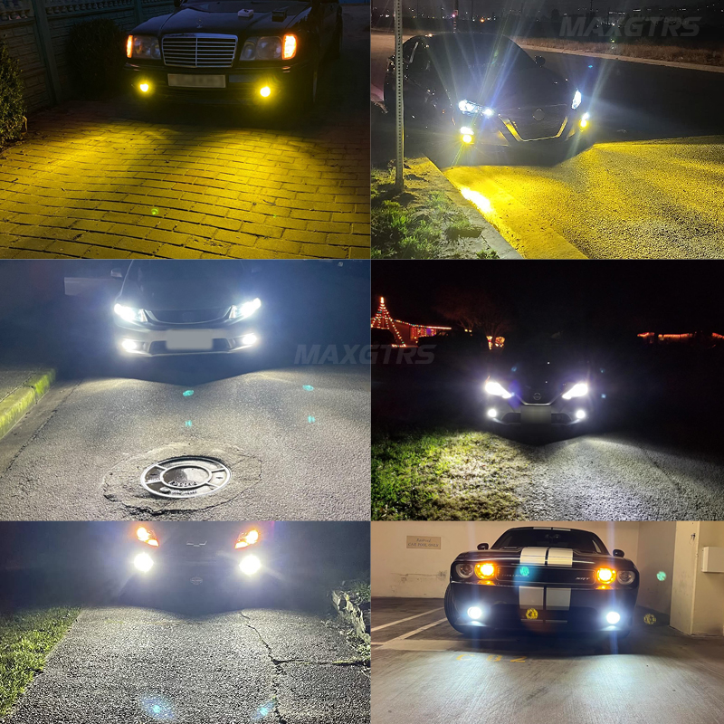 MAXGTRS 2Pcs H27W H27 LED 881 880 LED Fog Lights Canbus H27W/1 H27W/2 ...