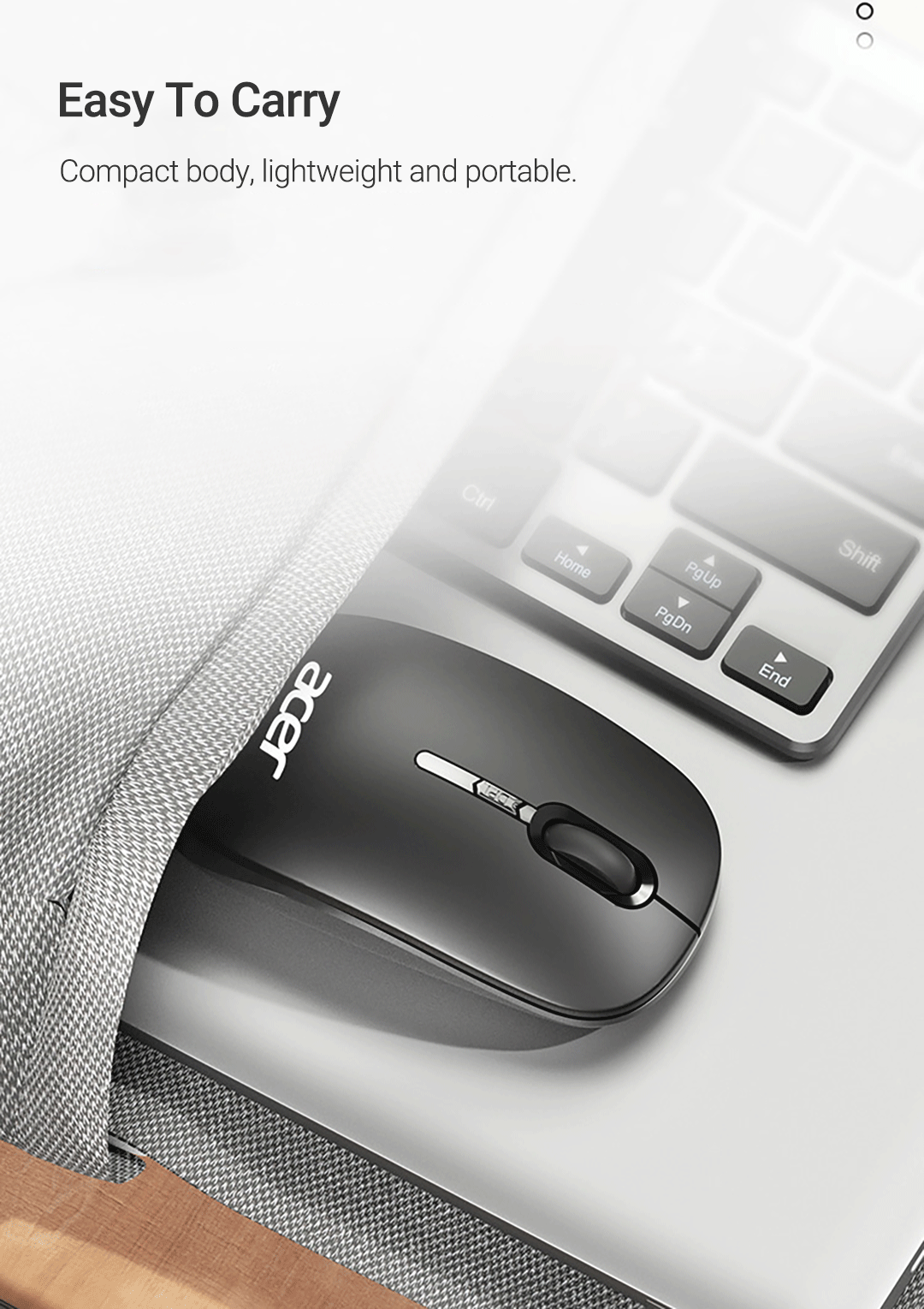 Acer Wireless Mouse M153 Mute Mouse Three Speed DPI Adjustment 2.4G Wireless Connection | Shopee ...