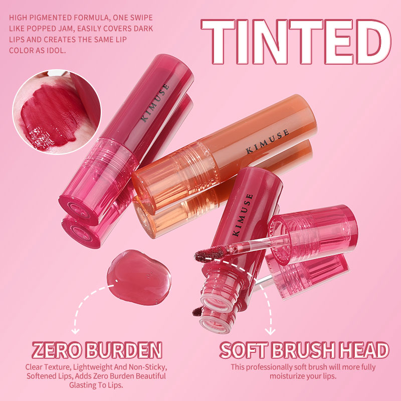 KIMUSE Liquid Lipstick Set Long lasting Waterproof Lip Tint Lipgloss ...