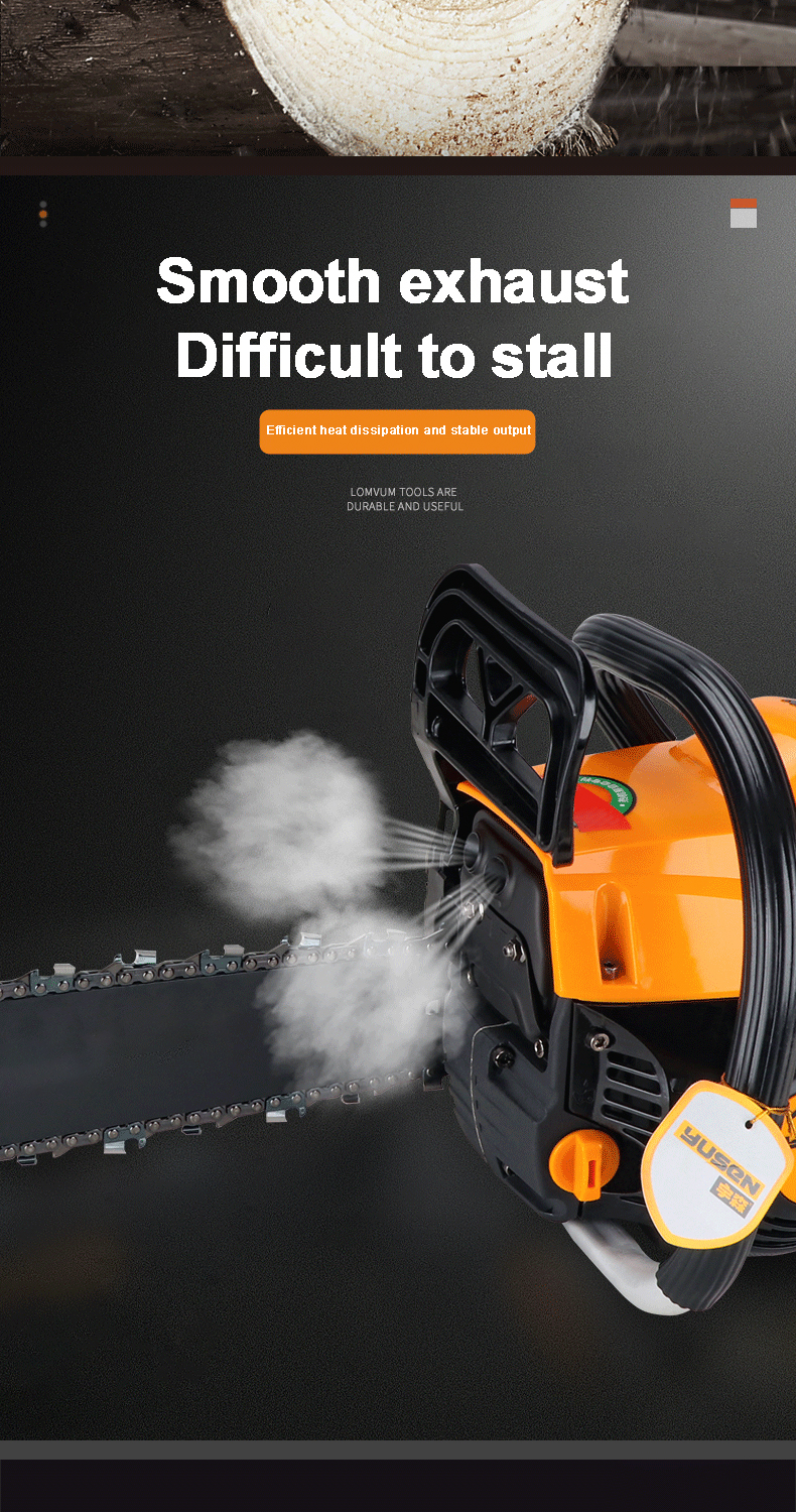 Gasoline chainsaw 20/22 Inches 52CC High Power Chainsaw Gasoline Chain ...