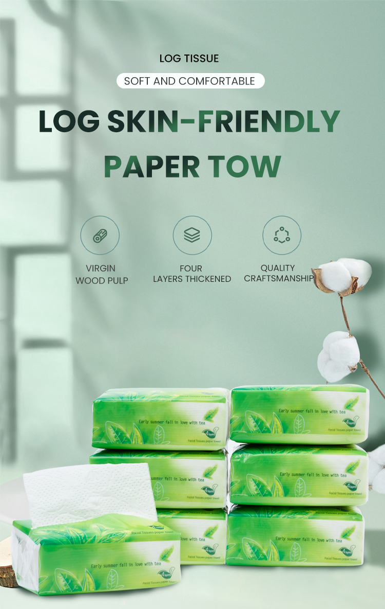 DF【Real Stock】Organic green tea Facial Tissue Paper 3 ply 480 sheets x ...