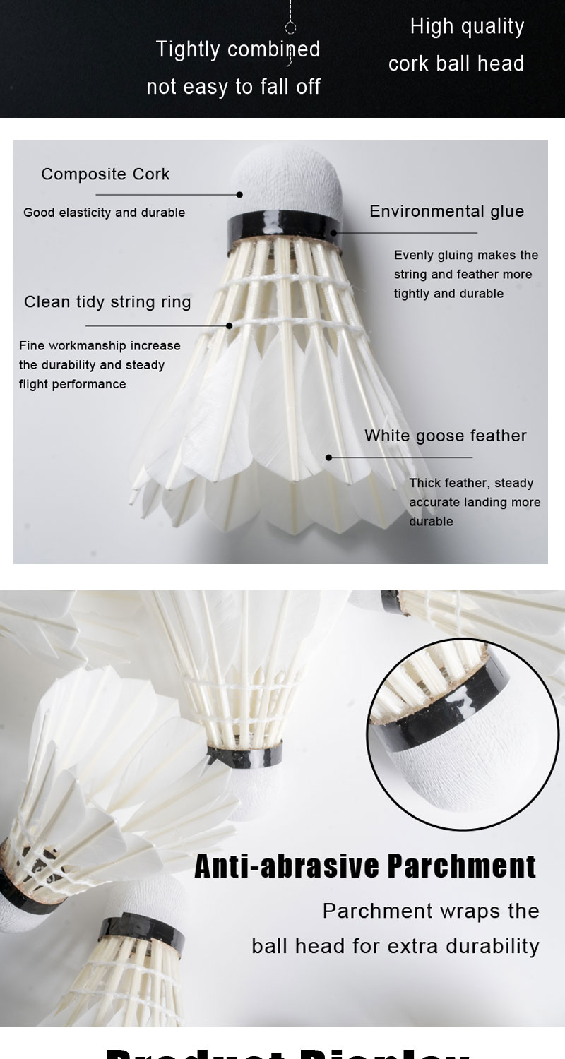 ALPSPORT 808 12PCS/TUBE Shuttlecock 76~77 Speed ALP New Badminton For ...