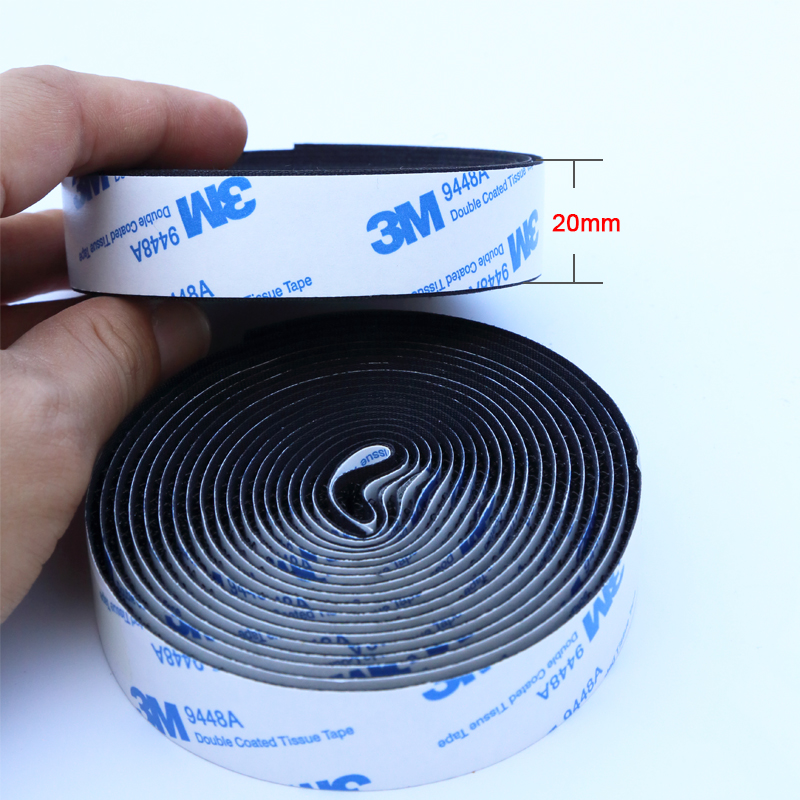 20mm in Width Strong Self Adhesive Velcro Loop Hook Sticky Attachment ...
