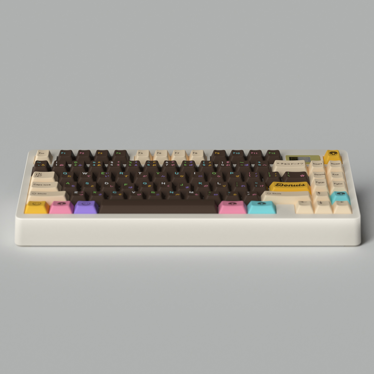 Donuts 152 keys PBT five sided thermal dye sublimation cherry profile ...