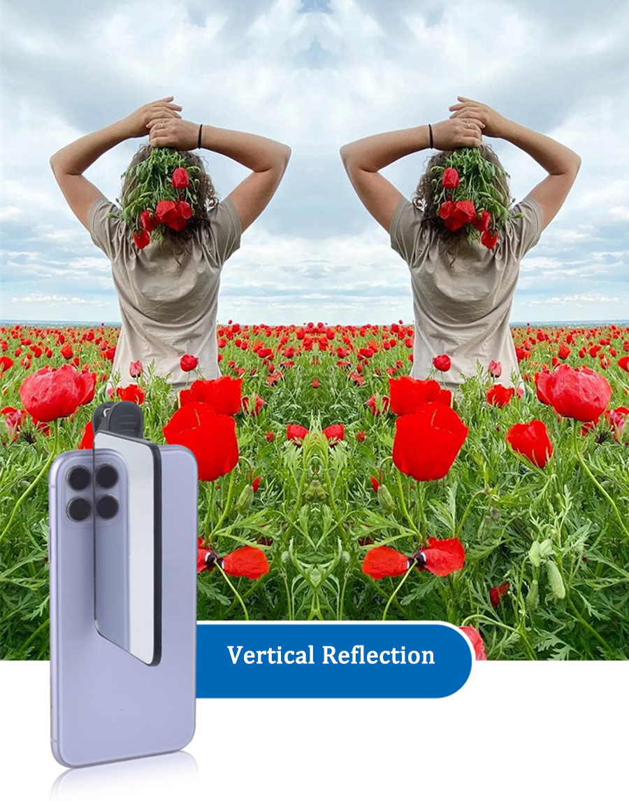 SANYK Mobile Phone Mirror Reflection Shooting Clip External Photo Lens ...