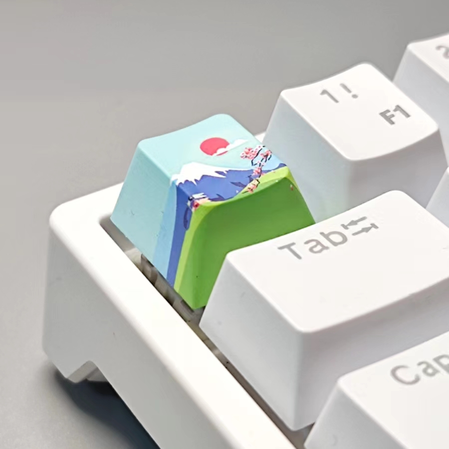 5PCS PBT Keycap Snow Mount Fuji For Mechanical Keyboard Sublimation | Shopee Philippines