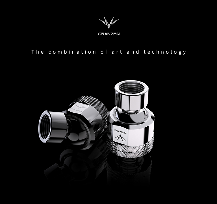 Bykski Granzon G1/4''Multi-direction Rotary fittings 90/45 degree split ...