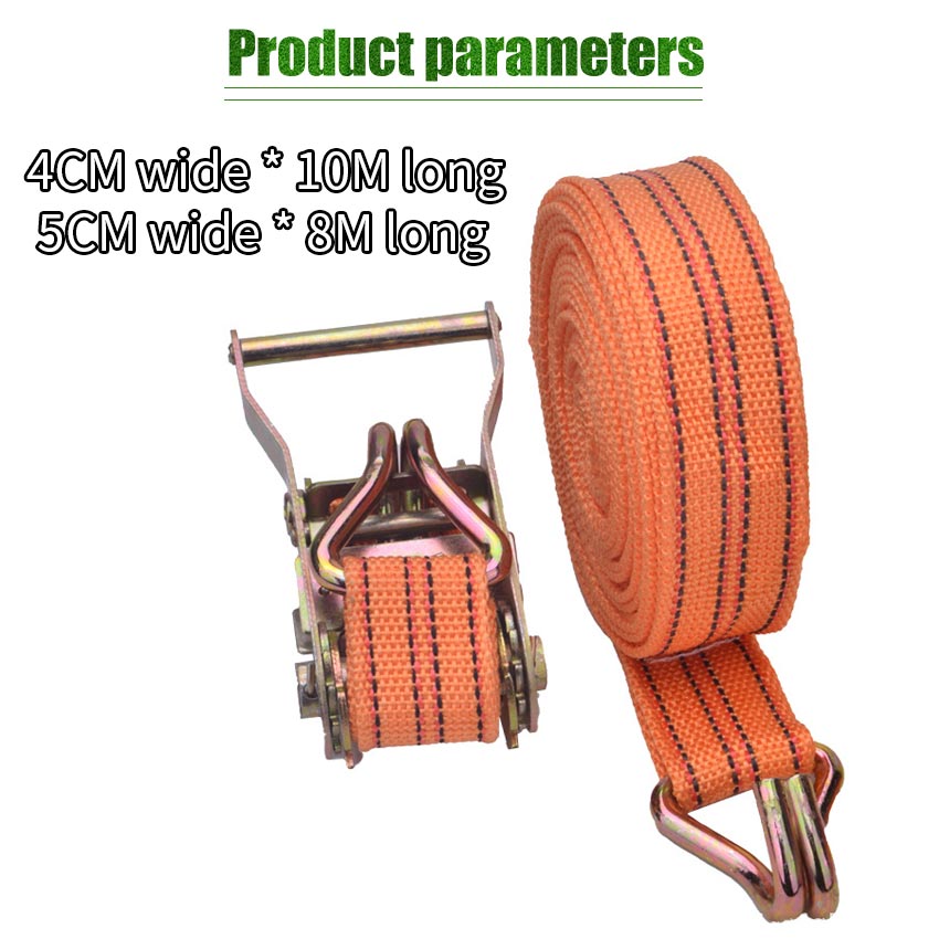 10M Cargo Strap 2'' 2T Heavy Duty Adjustable Ratchet Cargo Tie Down ...