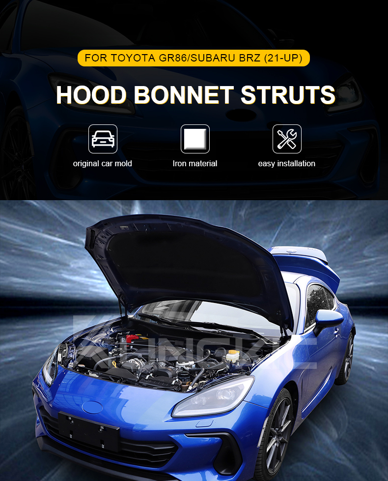 For Subaru BRZ Toyota GR86 2021-2024 Hydraulic Support Rod Hood Bonnet ...