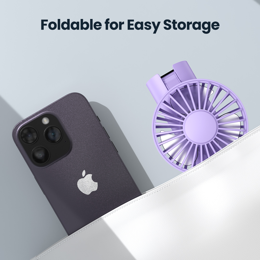 TOPK Mini Fan Rechargeable 5000mAh Portable Handheld Handy USB Pocket ...