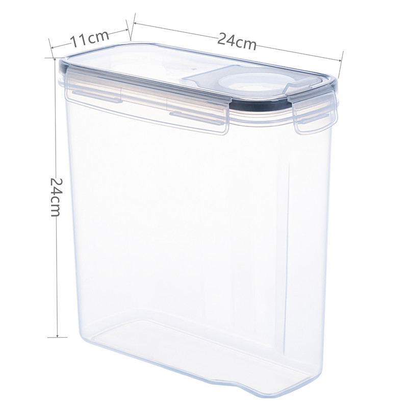 MYCASTLE 4L Dry Food Storage Container, Airtight Cereal Dispenser ...