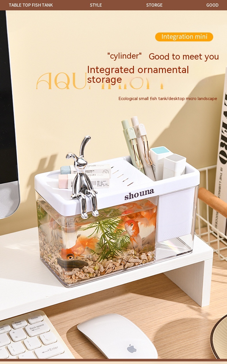 Ecological Fish Tank Micro Landscape Aquarium Landscaping Betta Fish ...