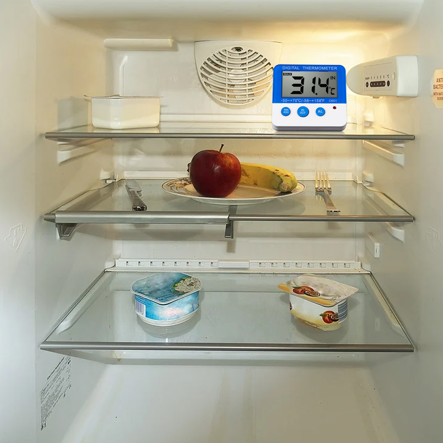 [IN STOCK] Digital Fridge Thermometer with Alarm and Max Min ...
