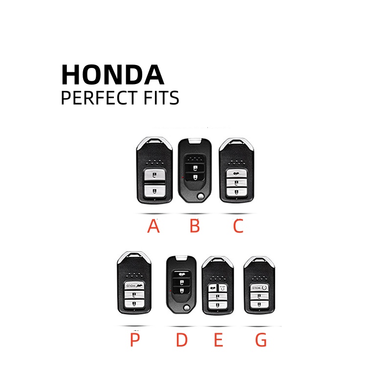 [Ready Stock]Honda car key Case for Civic Jazz HRV Odyssey City Accord ...