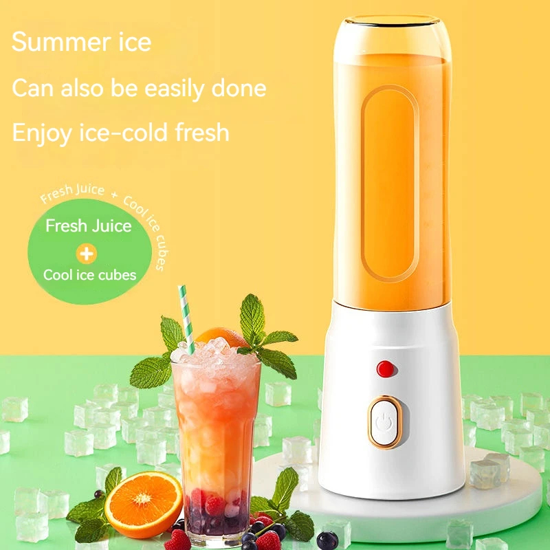 2 Cups Portable Fruit Juicer Blender 10 Blade Mini Ice Blender Juice ...