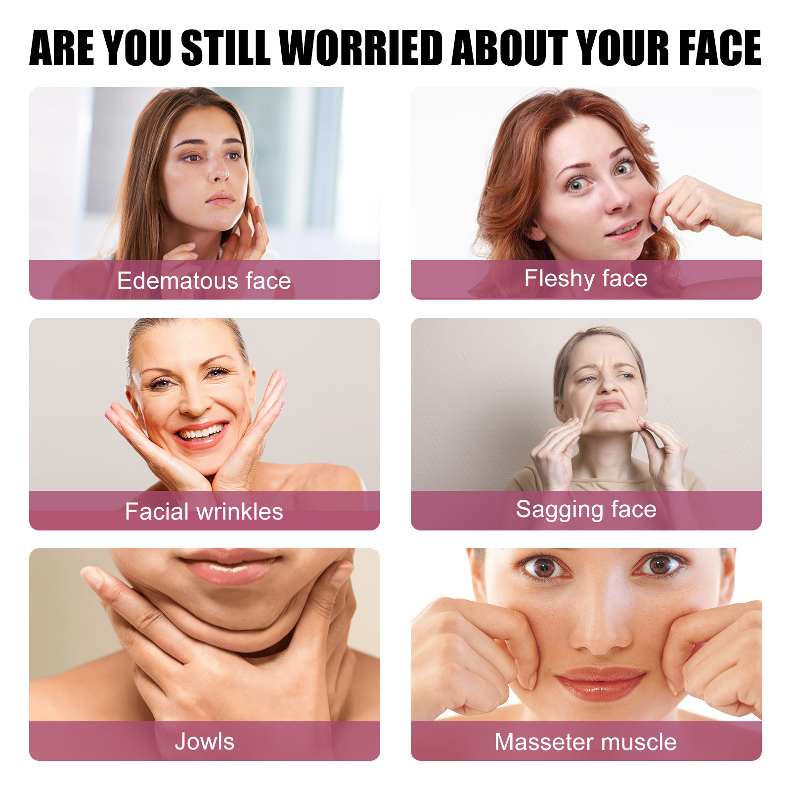 OUHOE Face Lifting Sticker 20Pcs Invisible Thin Face Tape Transparent ...