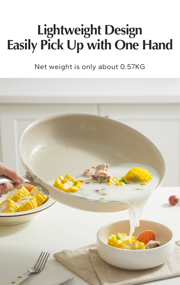 Redchef Gem Series Ceramic Rock Non-Stick 20CM/24CM/28CM Frying Pan No ...