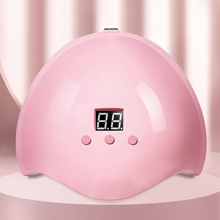 XEIJAYI 1Pc Pink UV LED Nail Lamp 60W 20 Lamp Beads, Professional Nail ...