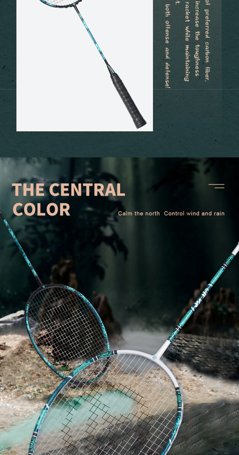 ALP XW 6U Super Light 100% Full Carbon Fiber Badminton Racket With ...