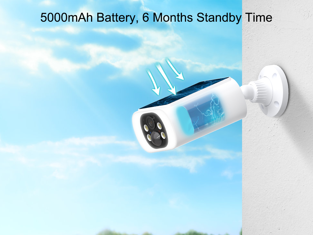 Outdoor solar Wireless CCTV Camera 4MP IP Security Camera Solar Power ...