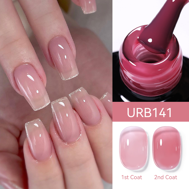 Ur Sugar Jelly Rubber Base Gel Polish Pink Nail Gel Nude White Soak Off 9533