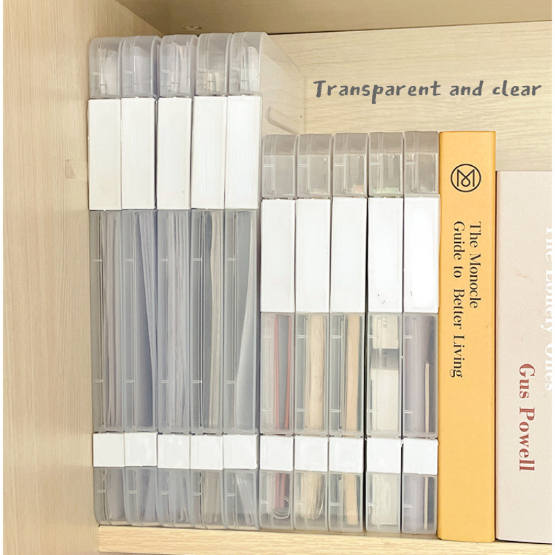 A4/A5 New Transparent File Box Document Organizers Folder Paper Storage ...