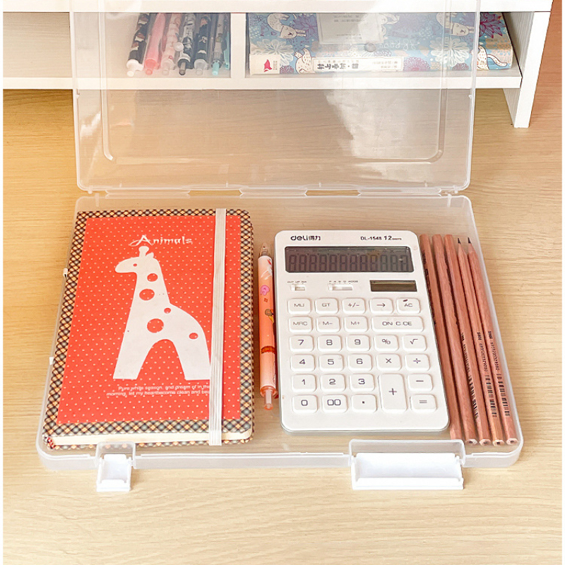 A4/A5 New Transparent File Box Document Organizers Folder Paper Storage ...