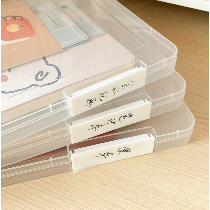 A4/A5 New Transparent File Box Document Organizers Folder Paper Storage ...
