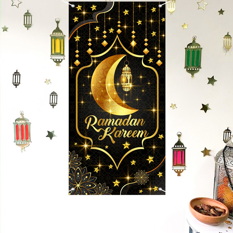 60*120cm Eid Ramadan MUBARAK Vinyl Flag Mubarak Hanging Flag Ramadan ...