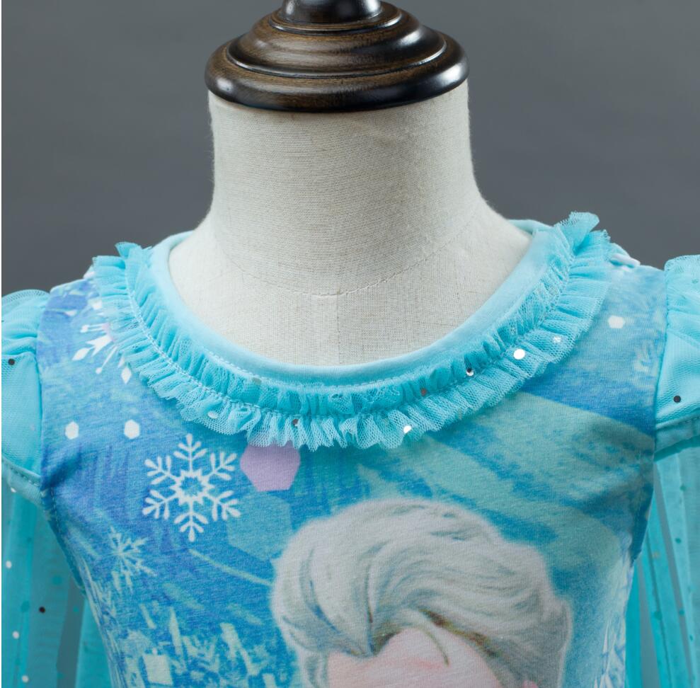 Frozen Princess Dress For Girls Summer Elsa Anna Prom Party Costume ...