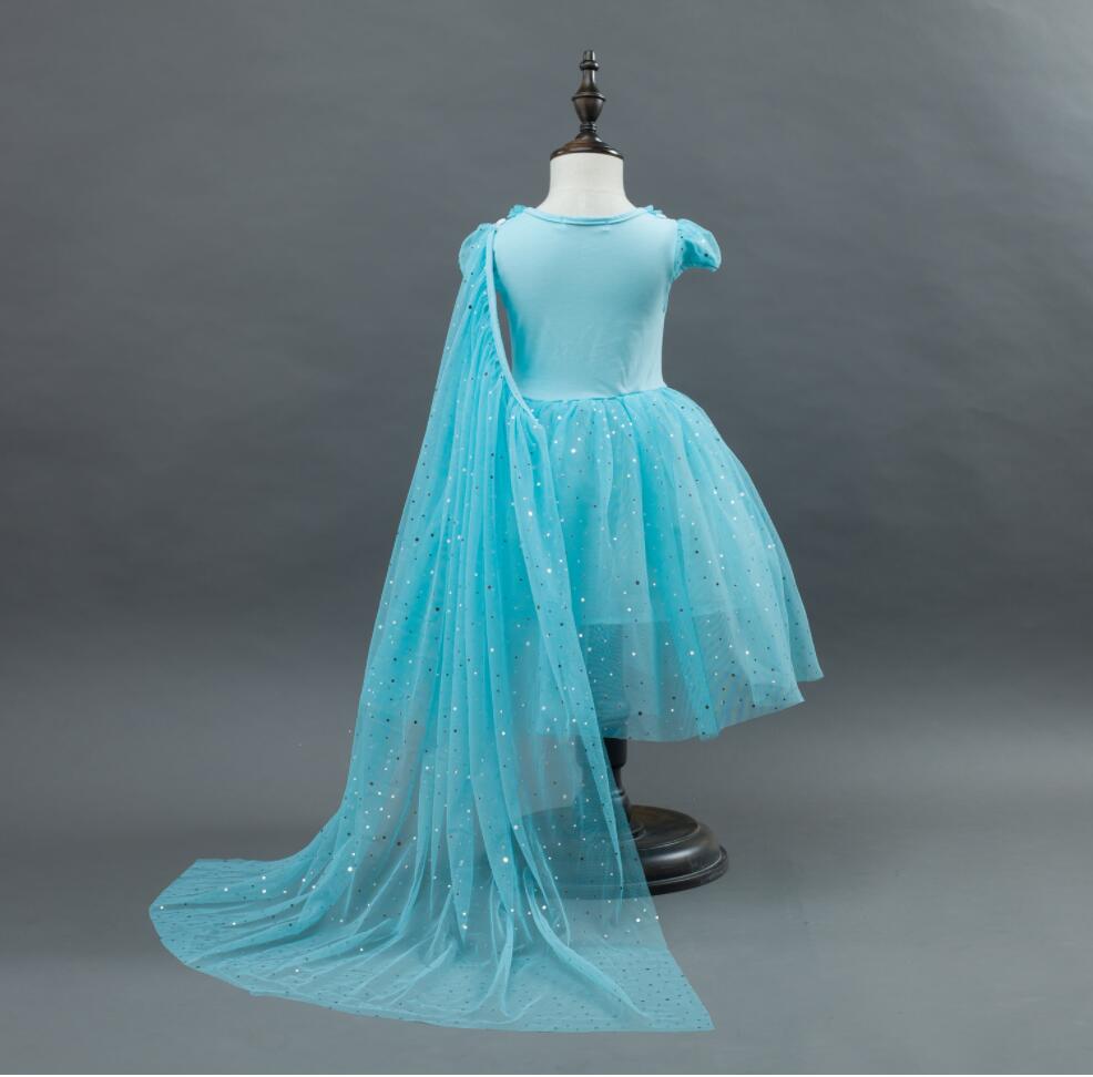 Frozen Princess Dress For Girls Summer Elsa Anna Prom Party Costume ...