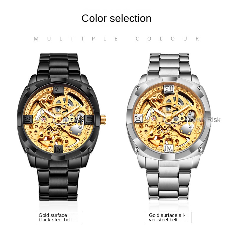 Fully Automatic Mechanical Men's Watches with Steel Straps and Trendy ...