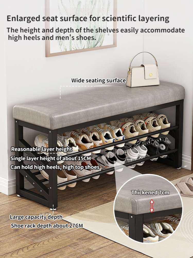Shoe Stool Cabinet Shoe Rack Stool Width 25cm Storage Modern Storage ...