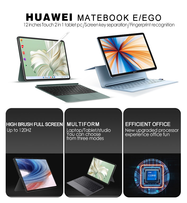 Huawei MateBook E/EGo Tablet 2-in-1 Laptop 12 inch Windows 10/11 ...