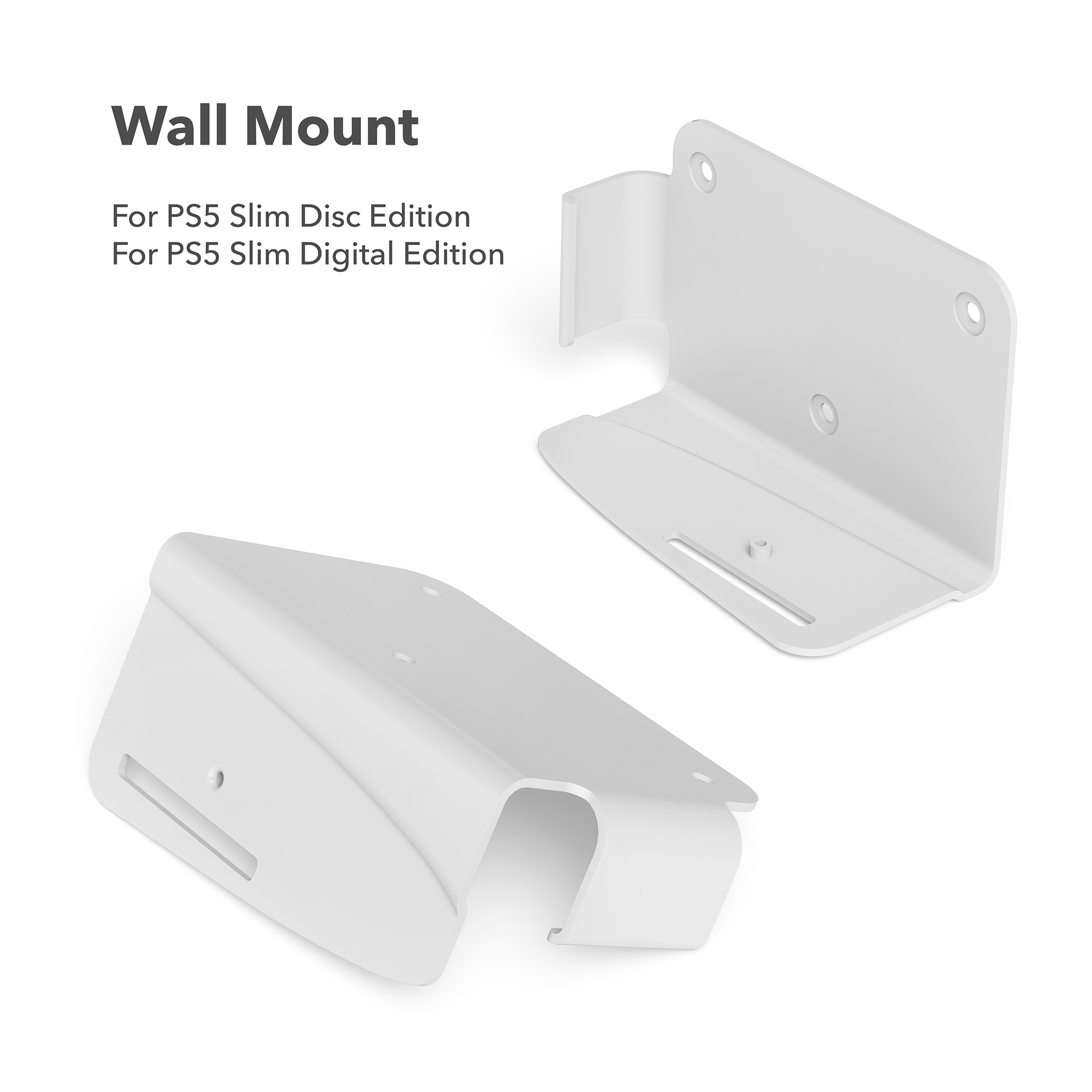 Aluminum Wall Mount for PS5 Slim Digital Edition and Disc Edition Heat ...