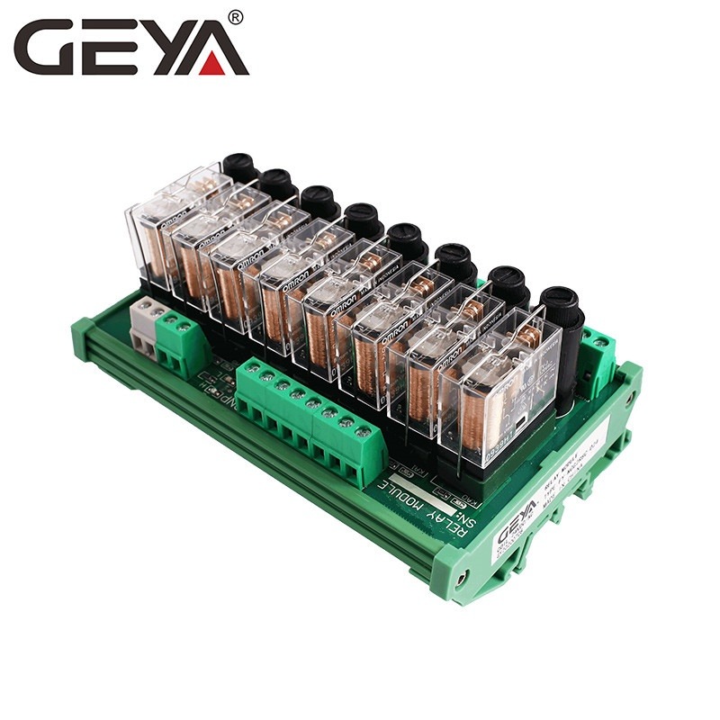 GEYA NGG2R 8 Channel Relay Module for PLC Controller SPDT PLC Relay ...