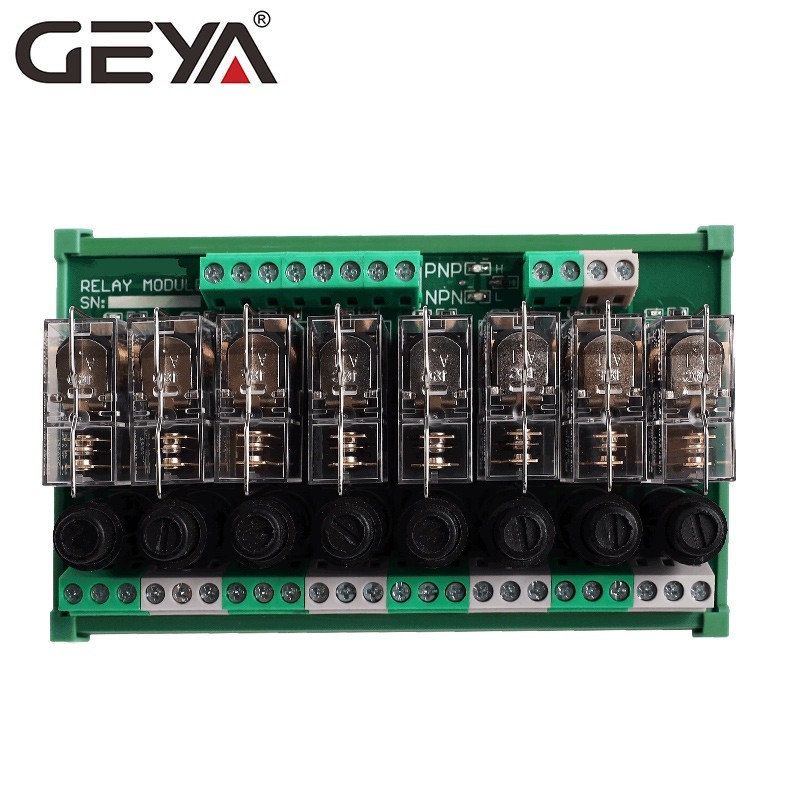 GEYA NGG2R 8 Channel Relay Module for PLC Controller SPDT PLC Relay ...
