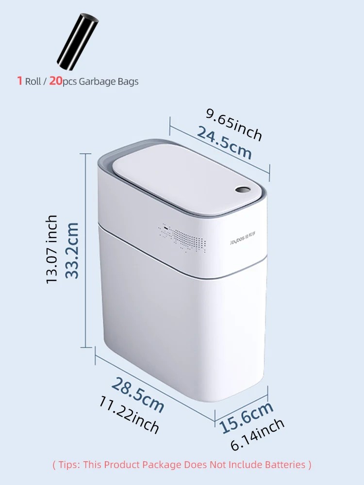 Joybos Trash Can Touchless Narrow Smart Sensor Garbage Bin With cover ...