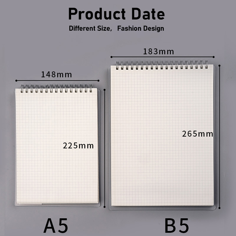 A5/B5 80Sheets Spiral Notebook For College Journal Spring Notepad ...