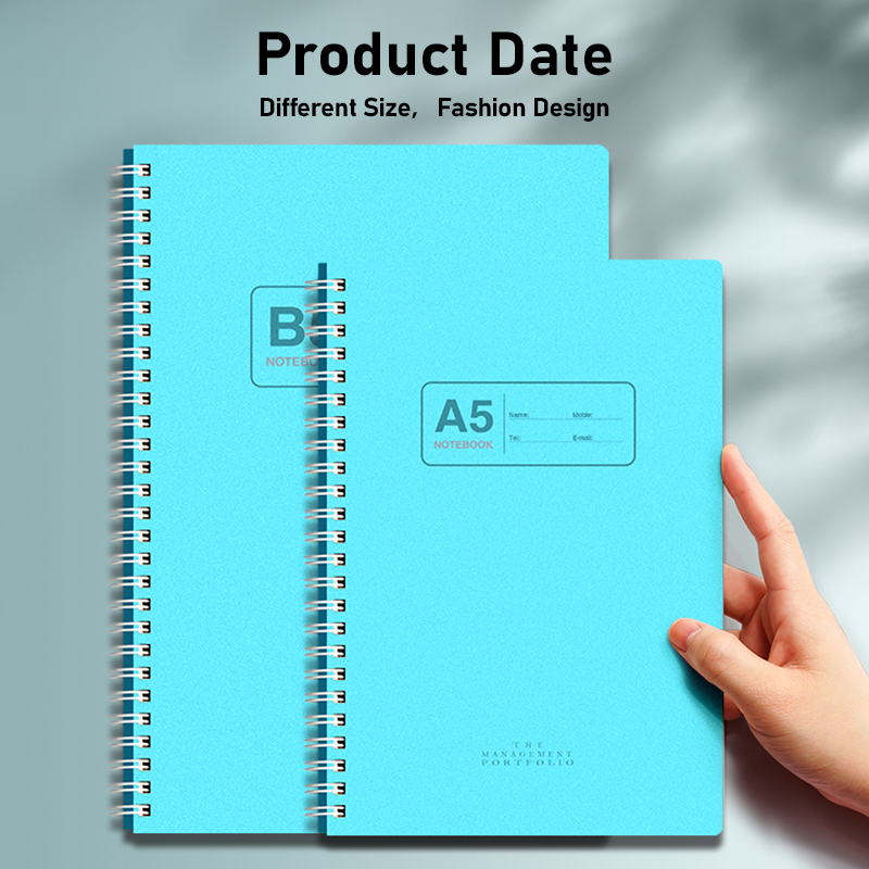 4PCS/Set 360Sheets A5/B5 Size Spiral Notebooks Korean Style Office High ...