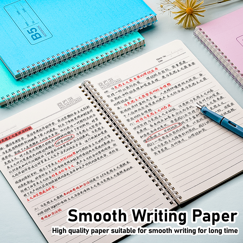 4PCS/Set 360Sheets A5/B5 Size Spiral Notebooks Korean Style Office High ...